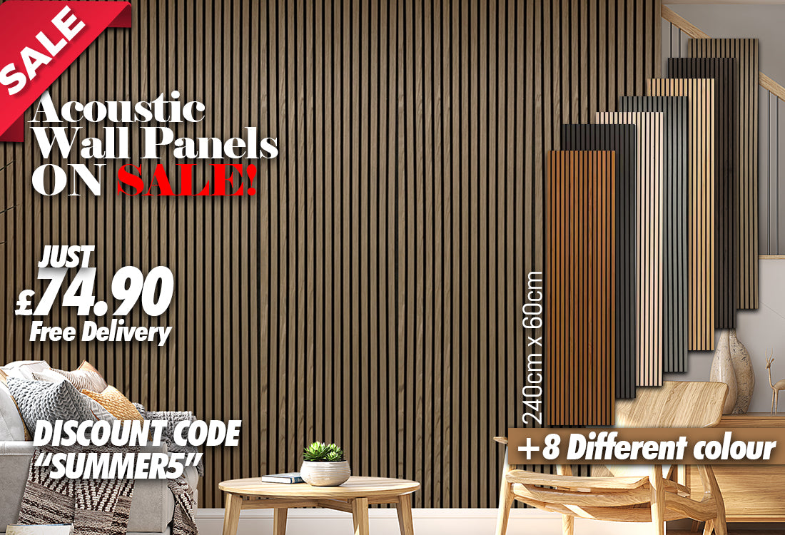 Buy Acoustic, Slat & Stone Effect Wall Panels UK | WallDec